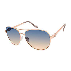 Jessica Simpson Women's J5596 Classic Metal Aviator Pilot Sunglasses with UV400 Protection - Glamorous Sunglasses for Women, 60mm