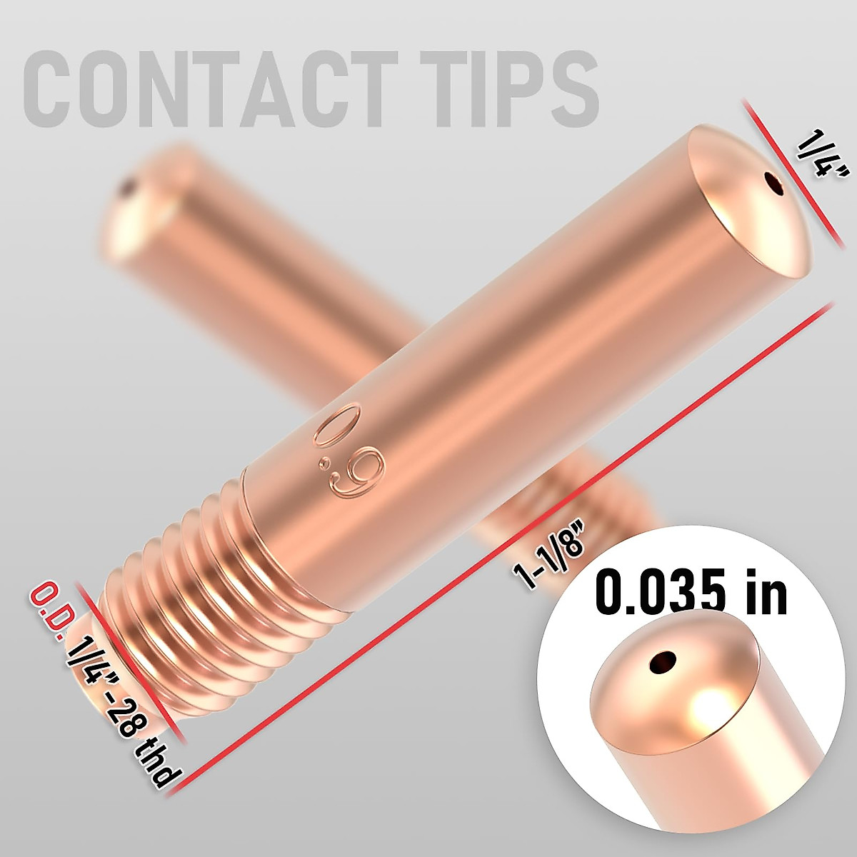 YESWELDER MIG Welding Gun Accessory Kit .035" Tip-Nozzle-Diffuser for Miller Millermatic M-25/M-40 Hobart Torch