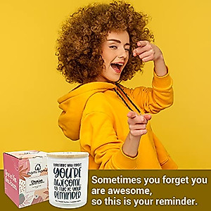 Mami Home Scented Candle Jar - Lavender Vanilla Candle with You are Awesome Message, Soy Wax Candles - Inspirational Gifts for Women Friends, Sister, Teachers, Coworkers, Valentine's Day Gift - 10oz