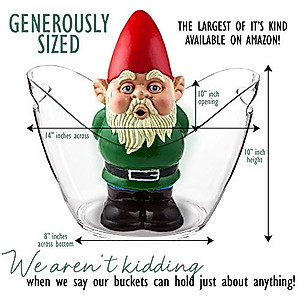 Raincol Ice Bucket Clear Acrylic 8 Liter Plastic Tub For Drinks and Parties, Food Grade, Holds 5 Full-Sized Bottles and Ice 1