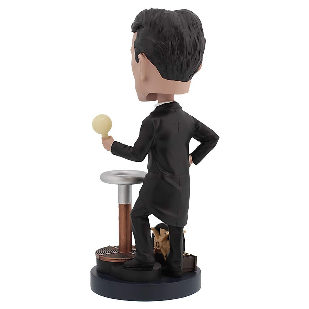 Royal Bobbles Nikola Tesla Bobblehead, Premium Polyresin Lifelike Figure, Unique Serial Number, Exquisite Detail