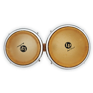 Latin Percussion LP Generation II® Bongos, Natural/Chrome