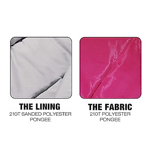 REDCAMP Kids Mummy Sleeping Bag for Camping Zipped Small, 40 Degree 3 Season Cold Weather Fit Boys,Girls & Teens (Pink with 2.4lbs Filling)