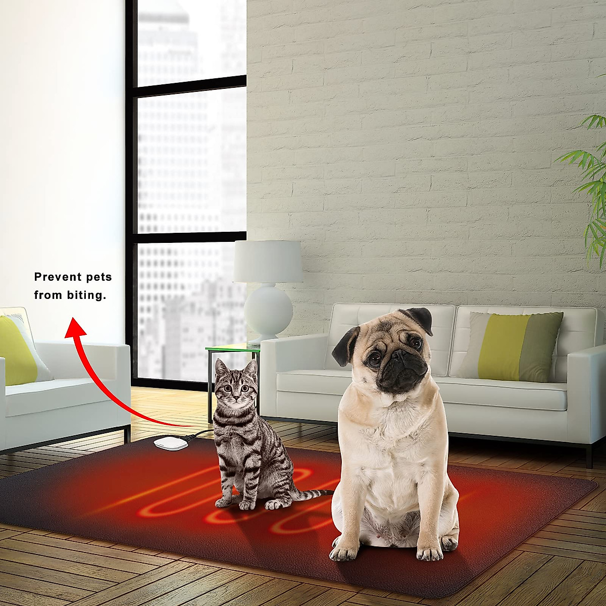 Warm Desk Pad, Office Desk Mat,Olidik 3 Speeds Touch Control Warm Big Mouse Pad, 31" x 13" Extended Edition Gaming Mouse Pad, Foot Warmer Pad (Black)