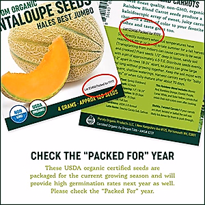 Purely Organic Products Purely Organic Heirloom Arugula Seeds (Slow Bolt) - Approx 500 Seeds