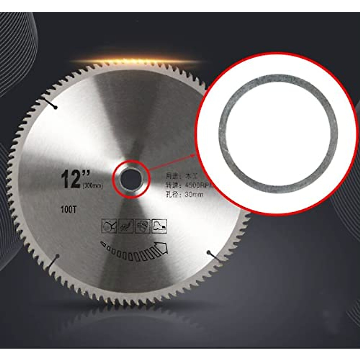 16pcs Saw Blade Bushing Set Saw Blade Adapter Ring, Angle grinder inner aperture conversion gasket，1 Inch to 20 mm, 1 Inch to 5/8 Inch, 7/8 Inch to 5/8 Inch, 20 mmto 5/8 Inch,4 per Model