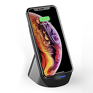 BoxWave Charger Compatible with Bose QuietComfort Earbuds (Charger by BoxWave) - Compact Wireless MultiCharge Stand (10W), Wireless Qi Stand Charger Watch Earbuds - Jet Black