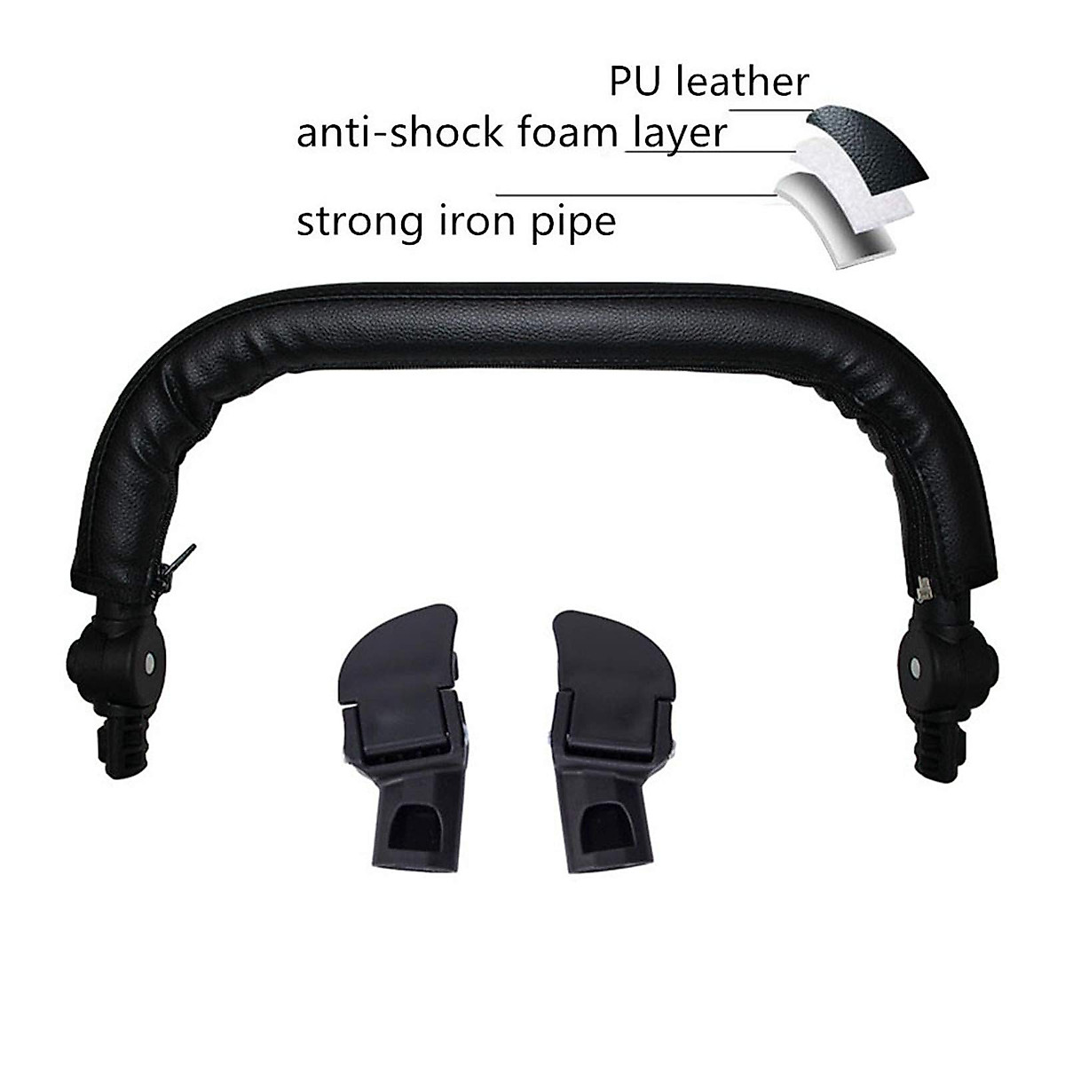 Stroller Handrail Handlebar Compatible with BBZ YOYO Stroller,Baby Yoya Stroller Adjustable Bumper Bar,Armrest,Safety Bar Crossbar Stroller Accessories LLUFO