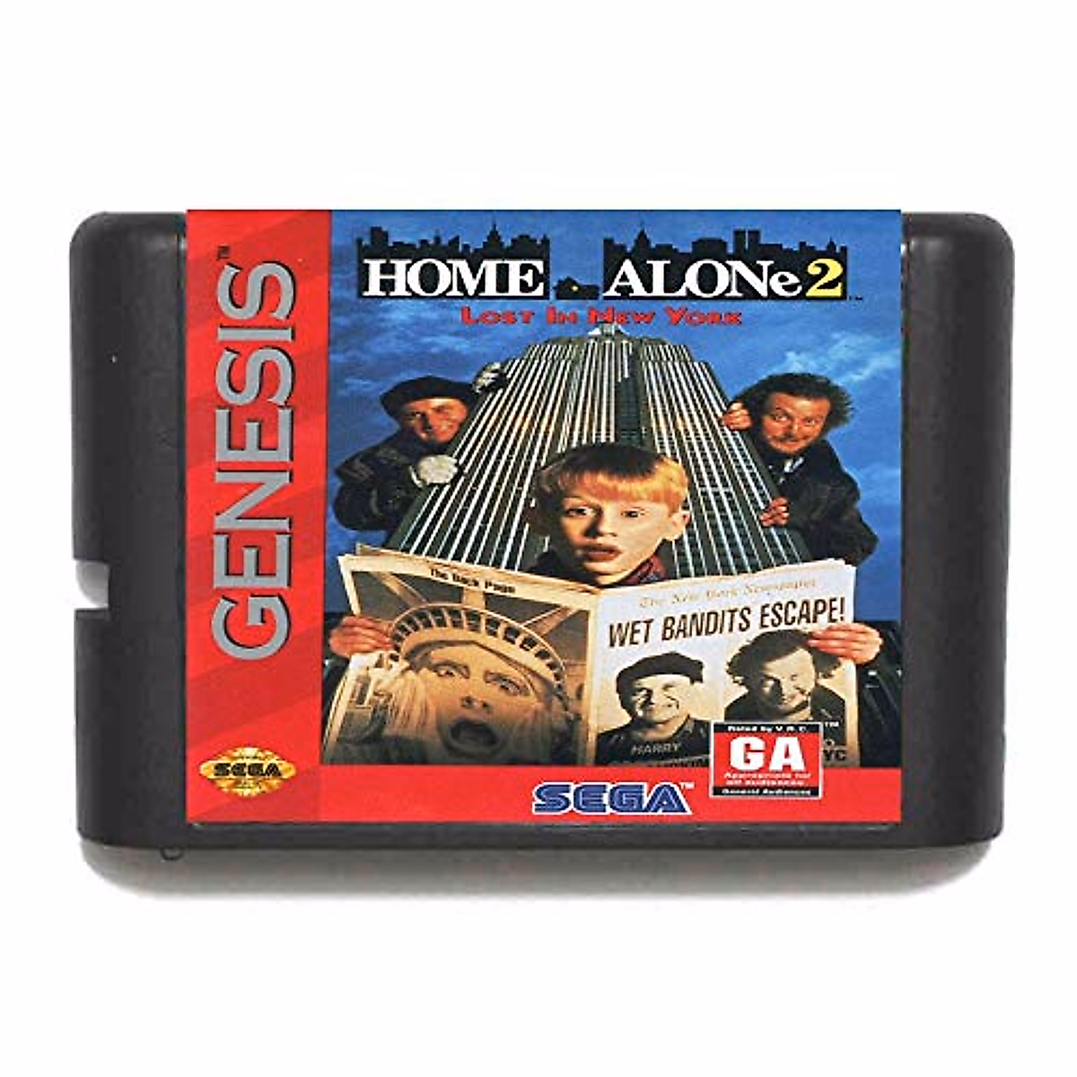 Aditi Home Alone 2 lost in New York NTSC-USA 16-bit MD Game Card for the Mega Sega Drive for Genesis
