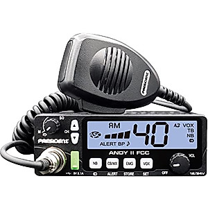 President Electronics ANDYII Cb Radio 12/24v 7clr Disp Usb Compact