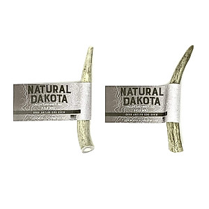 Natural Dakota Premium Deer Antler Dog Chew Toys (Small) Half-Pint