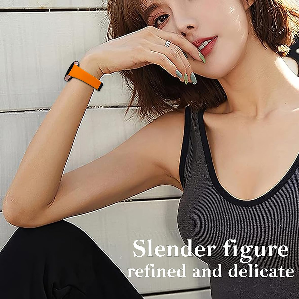 Magnetic Silicone Bands for Samsung Galaxy Watch 7 6 5 4 FE 40mm 44mm,20mm Soft Silicone with D-Buckle Slim Wistband Sport Strap for Galaxy Watch 6 classic/5 Pro/4 Classic/Active 2 Band Women Men