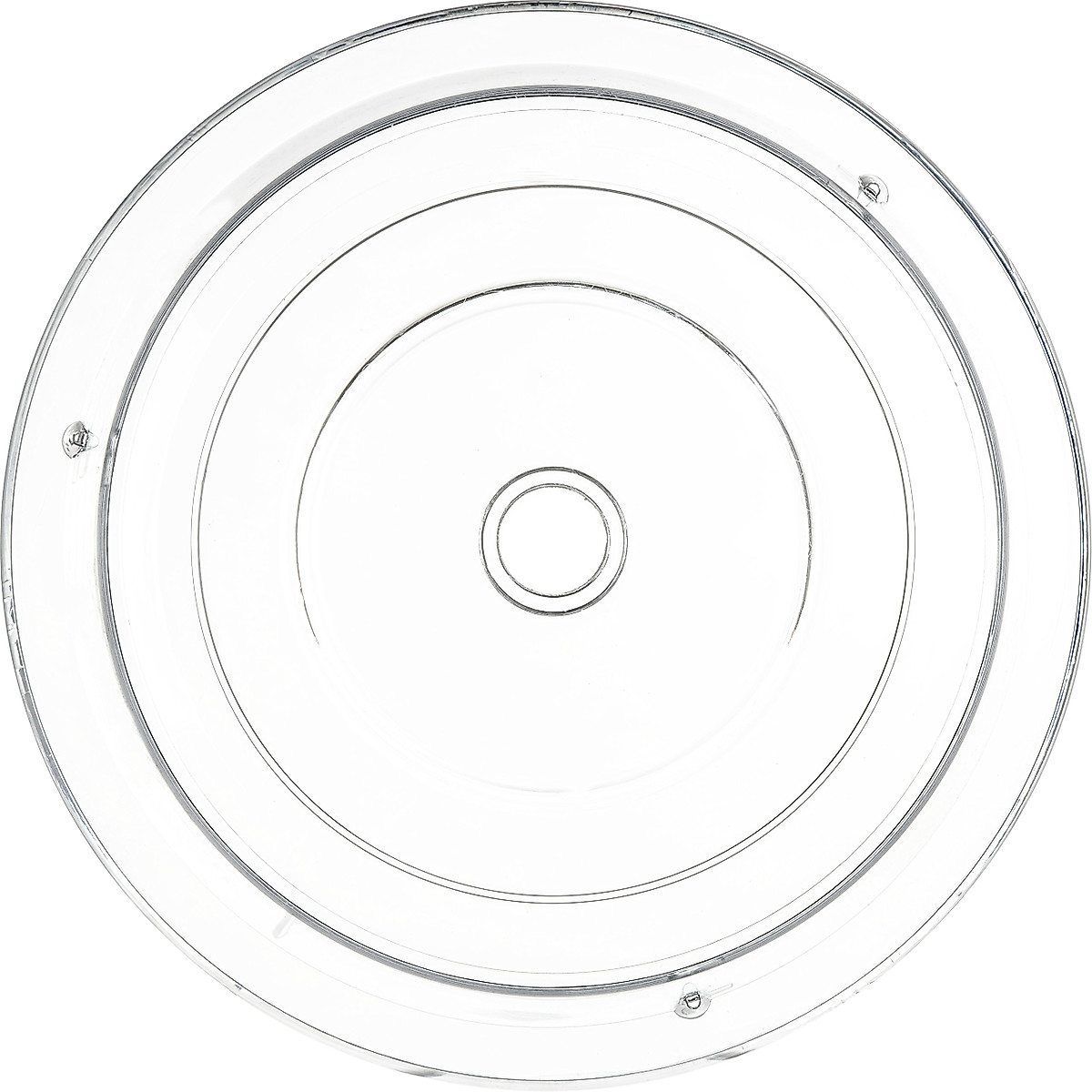 Carlisle FoodService Products 198907 Polycarbonate Plate Cover, 10-19/32" Diameter x 3" Height, Clear (Case of 12)