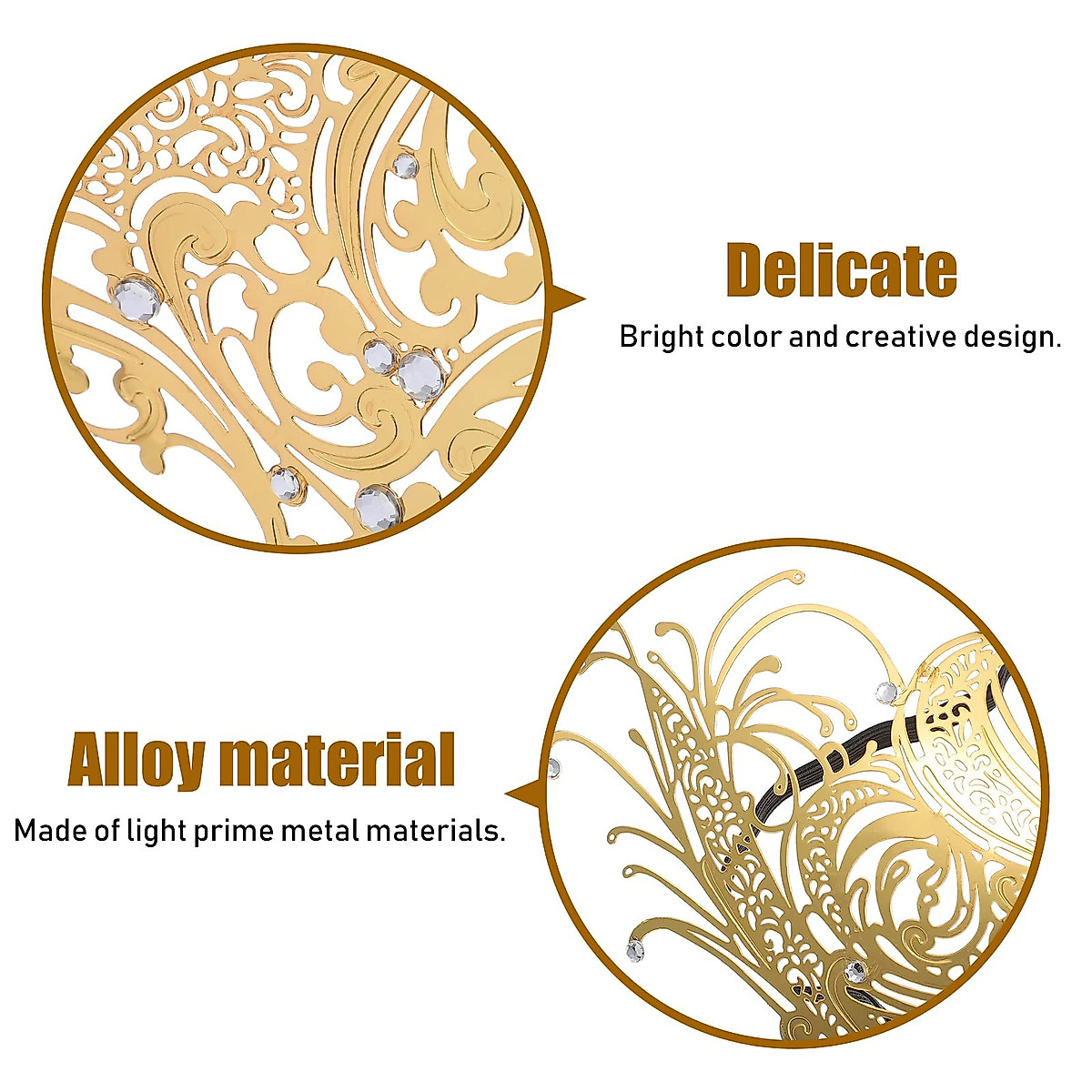 Face Maskes 2Pcs Delicate Hollow Out Party Performance Props Golden Makeup Mascara