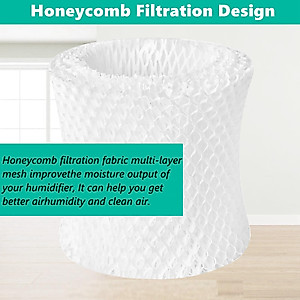 Gazeer Humidifier Replacement Filter Compatible with Canopy Bedside and Nursery Humidifier,Made with Wood Pulp, Paper Filter, 6-Pack