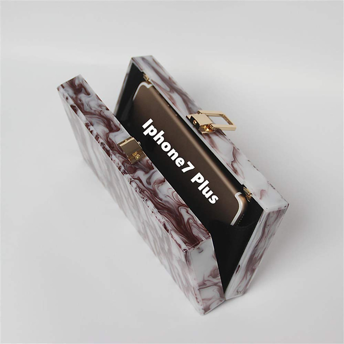 Trendy Wedding Bag Fashion Women Handbag Red Ink Acrylic Luxury Party Prom Evening Bag Woman Box Clutch Purse