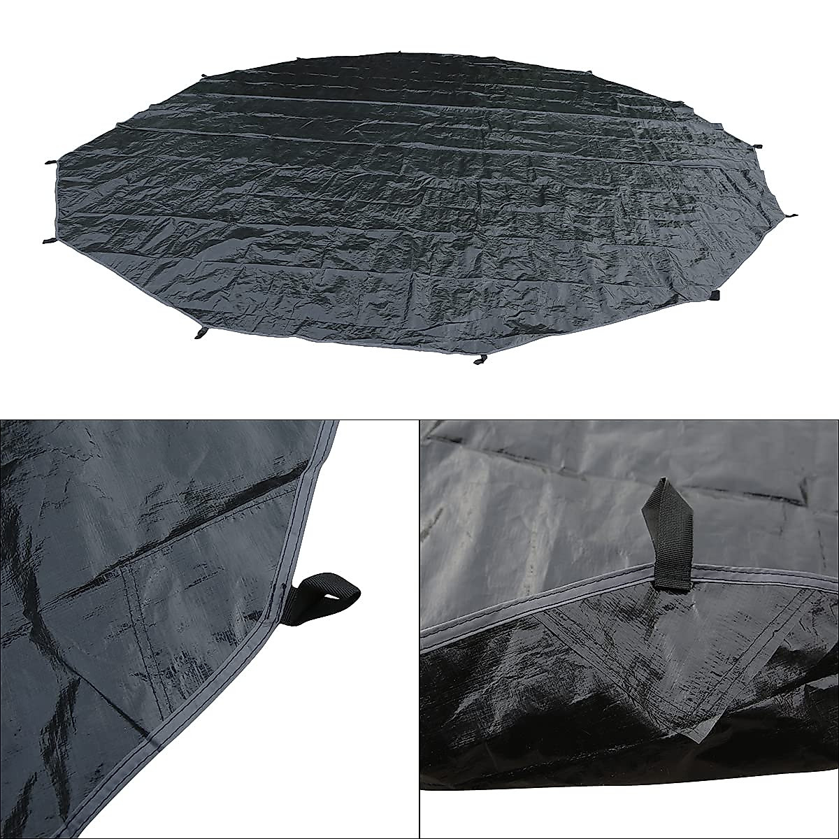 UNISTRENGH Outdoor Ultralight Waterproof Tent Footprint Picnic Round Mat Portable Tarps for 3M 4M 5M 6M Bell Tent Ground Camping, Glamping Yurt Anti-Dirty Mat (for 5M Tent)