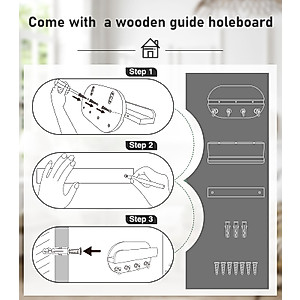 buways Key Holder Wall Mount,Key Holder for Wall Decorative Key and Mail Holder with Shelf,Modern Key Hooks for Home Wall Decor for Apartment Office Entryway Front Door Living Room (White