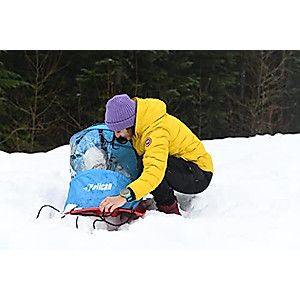 Pelican - Baby Sled Deluxe with Weather Shield, Toddler Sled for Snow, Kids Sled, Durable Sled for Winter Sledding - Children's Ages up to 24 Months