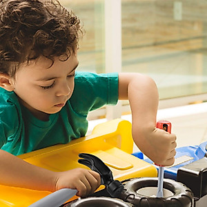 Elitoky Kids Tool Set - Toddler Tool Set with Tool Box & Electronic Toy Drill, Pretend Play Construction Kit for Kids, Toddler Boy Toys, Toy Tools for Kids Ages 3, 4, 5, 6, 7, 8 Years Old