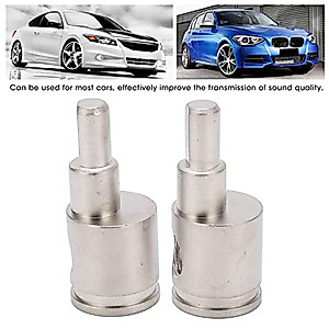 Fydun 2pcs 0 Gauge to 4 Gauge Wire Reducer Amp Input Reducers Amp Input Reducer Adapter High Power Brass Nickel Plated for Car