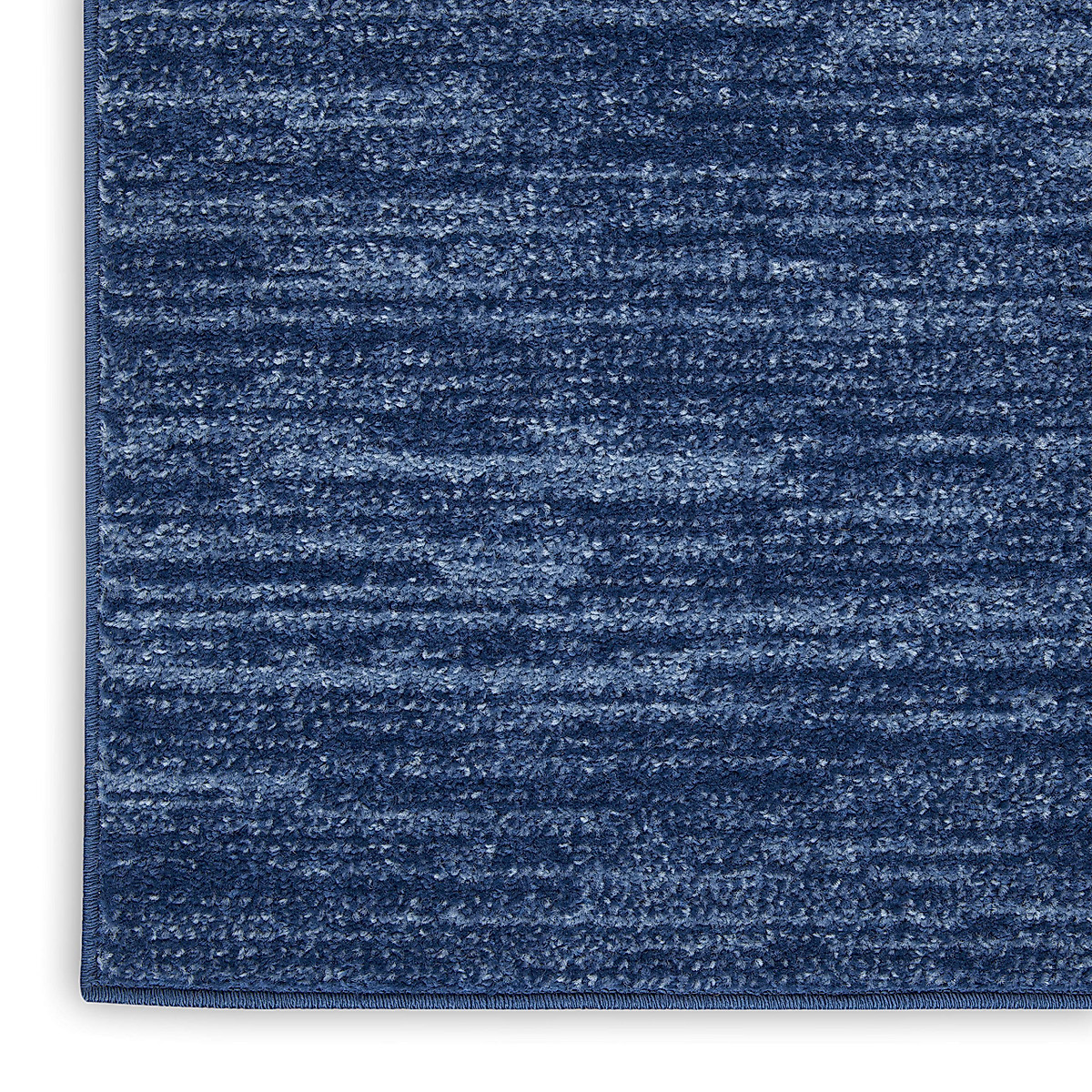 Nourison Essentials Indoor/Outdoor Navy Blue 9' x 12' Area Rug, Easy Cleaning, Non Shedding, Bed Room, Living Room, Dining Room, Backyard, Deck, Patio (9x12)
