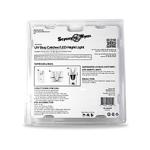 Stycky Wyck LED UV Bug Catcher (Multi-Pack) - Plug in Bug Catcher - Night Light - Safe for Indoor Use - Adhesive Inserts Included