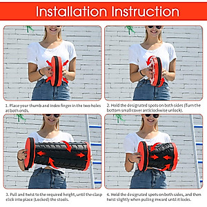 Esup 2 Pack Folding Camping Stool, Collapsible Stool Portable Lightweight Retractable Folding Stools Seat Fishing Outdoors Indoors Kitchen Max Load 400lbs