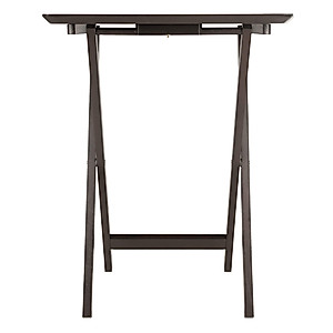 Winsome Anila Snack Table, Coffee, 23.86 x 16.77 x 25.83