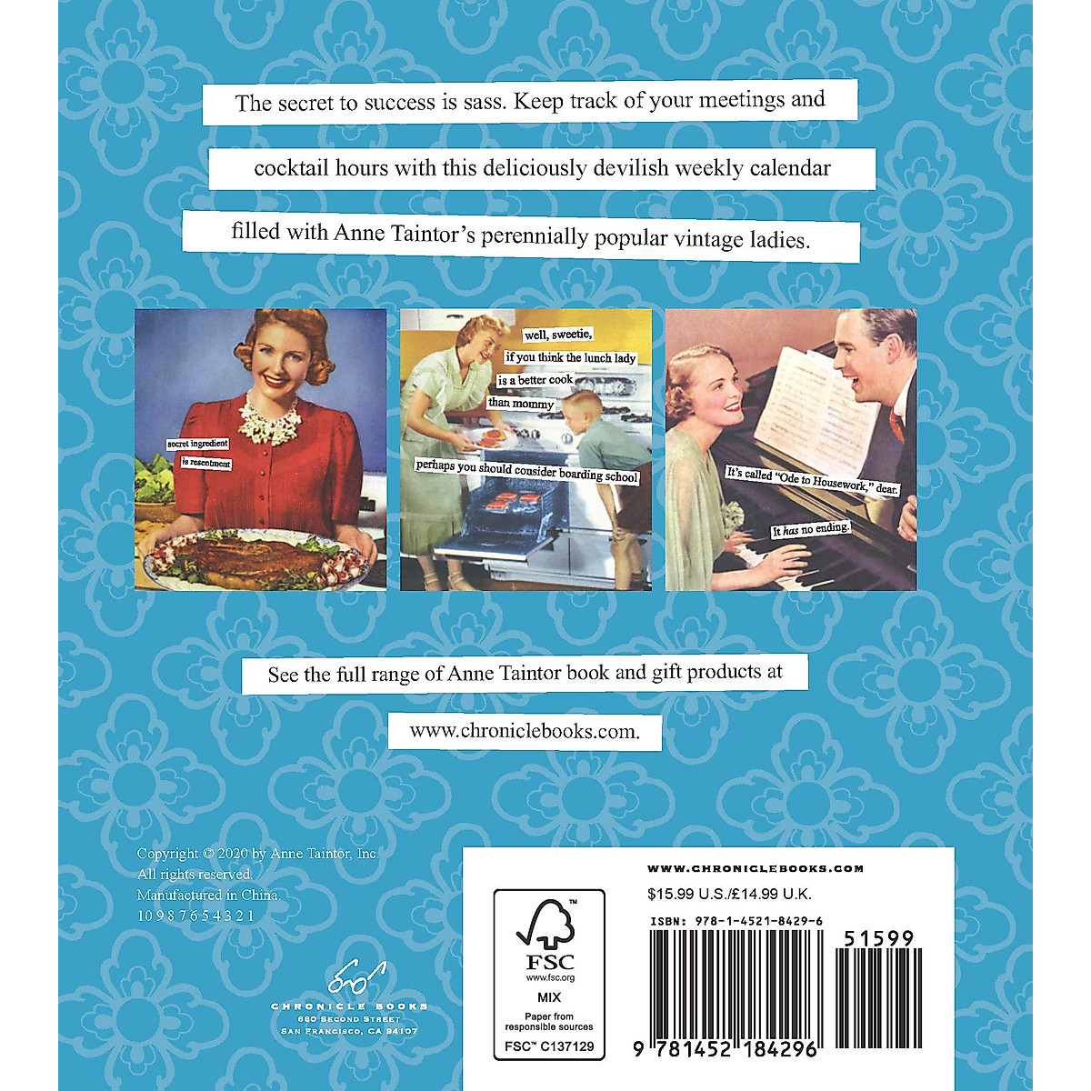 Anne Taintor 2021 Engagement Calendar: (Funny Woman Calendar, Weekly Planner with Vintage Ads and Funny Captions)