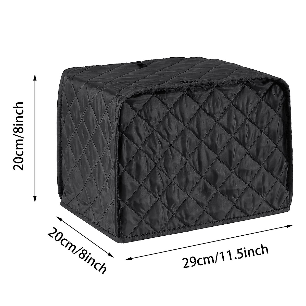 2 Slice Toaster Appliance Cover,Quilted Toaster Cover Bread Maker Cover,Kitchen Small Appliance Covers,Universal Size Microwave Toaster Oven Cover,Dustproof Cover for Most Standard 2 Slice Toasters
