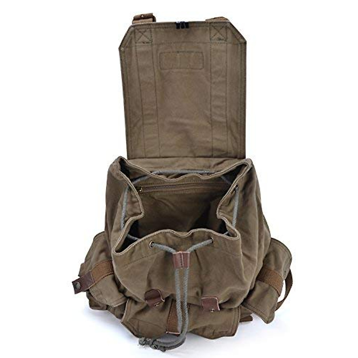 Gootium 21101AMG Specially High Density Thick Canvas Backpack Rucksack, Army Green, Large