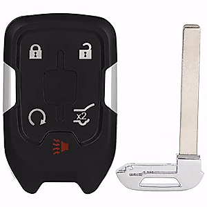 ANGLEWIDE Car Key Fob Keyless Entry Remote SHELL CASE Replacement for 17 for GMC DENALI XL (FCC 13508275) 5 Buttons 1pad