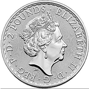 2022 UK Great Britain 1 oz Silver Britannia Coin 999 2 Pounds Brilliant Uncirculated New