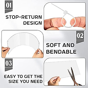 Sweetude 16 Pcs Pet Cage Liner 14'' x 4.5'' Cage Urine Guard Side Lining Clear Sheet Rabbit Guinea Pig Side Lining with Holes Zip Ties for Hedgehog Hamster Chinchilla Rabbit and Other Small Animals