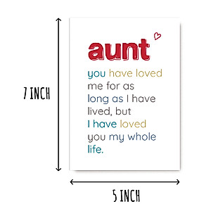 Aunt You Have Loved - Special Aunt's Day Card - Birthday Card For Aunt - Sentimental Card For Aunt - Meaningful Card For Aunt…