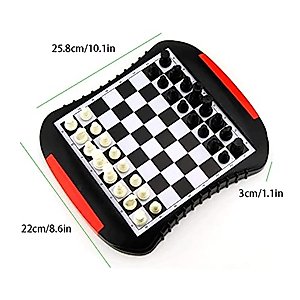 SCUUBE Chess Game Set Chess Set Chess Board Set Chess Board Game Magnetic Chess，Portable Drawer Type Chess Board with Pieces Storage Chess Board Chess Board Game