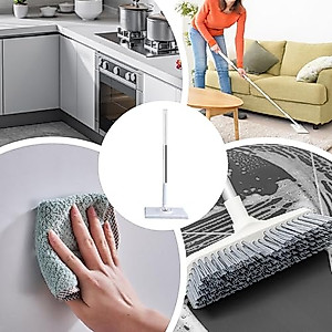 Flat Floor Mop Cleaning Mop - Hands-frree Face Wash Towel Mop | Easy Mops for Floor Cleaning | Floor Mopping with Replacement Pads | Handless Washing Easy Mop, Dry Wet Mop for Hardwood Laminate Wood