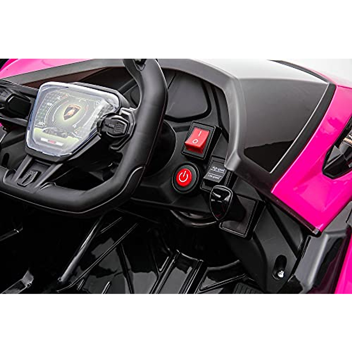 Dakott Lamborghini V12 Vision Gran Turismo Ride on Sports Car for Kids., Pink, Large