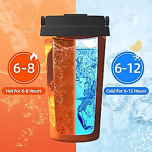 WANGXUEE Beach sunset Print 500ml Stainless Steel Travel Tumbler Double Wall Vacuum Insulated Coffee Mug