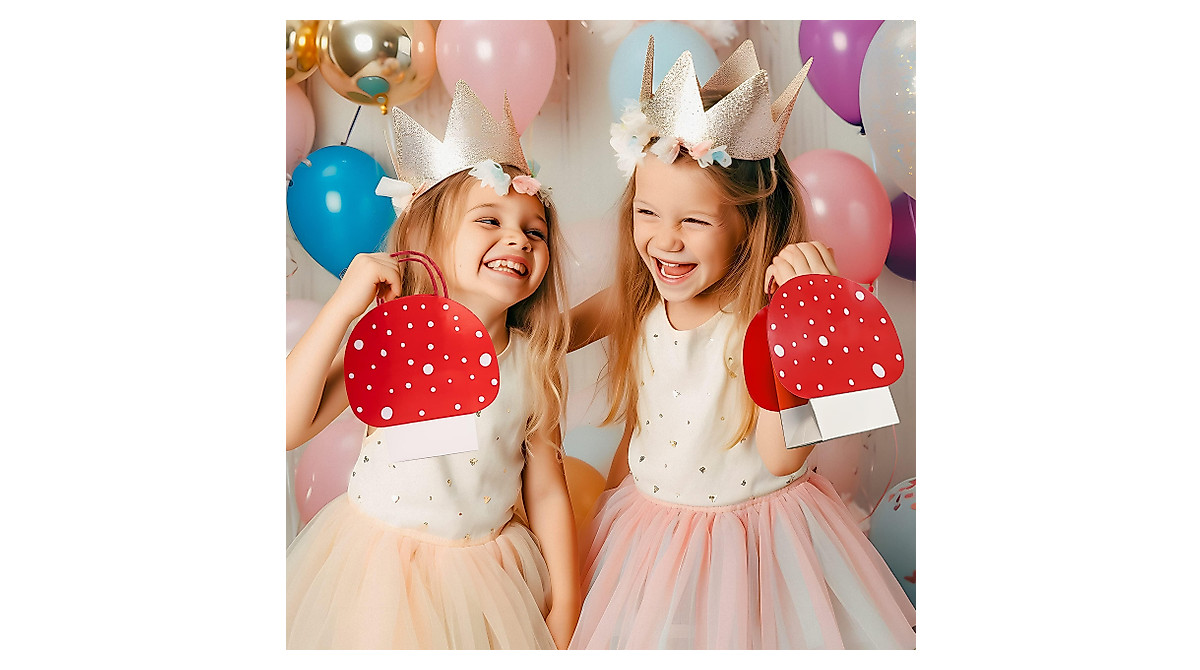 Red Mushroom Party Favor Bags - Woodland & Fairy Party Supplies
