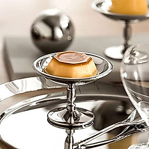 YARNOW Appetizer Plates s Stainless Steel Serving Dessert Bowls Trifle Bowl Footed Yogurt Bowl Sauce Bowls Snack Candy Cups for Salad Fruit Pudding