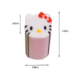 6Pcs Cute Erasers for Kids Mini Erasers for Pencils Kawaii Eraser Fun Erasers Back to School Supplies Kid Party Favors Gift, Suitable for Children Over 6 Years Old