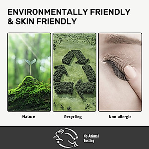 Erinde 6PCS Double-headed Liquid Eyeliner Stamp Pen Set, Black Eyeliner Pencil Eye Liner Stencil, Winged Eyeliner Tattoo Tool, Star Moon Heart Eyeliner Stamp Eye Face Makeup for Women