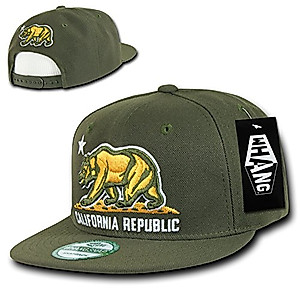 WHANG mens Flat baseball caps, Olive, One Size US