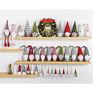 Funoasis Holiday Gnome Handmade Swedish Tomte, Christmas Elf Decoration Ornaments Thanks Giving Day Gifts Swedish Gnomes tomte (Red Stripe - 19 Inches)