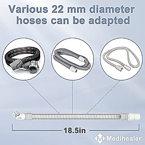 2 Packs Replacement Tube for N20, 2 Packs Replacement Short Tube Compatible with N20, Avoid Leakage and Reduce Noise，Great Value Supplies by Medihealer.