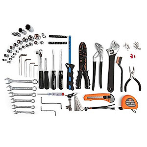 Great Neck MS125 125-Piece Marine Tool Set, Versatile Boat Tool Kit, Water Resistant Marine Tool Kit Case, Emergency Marine Tool Kit For Boats, Chrome Plated