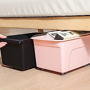 OUSIKA 4pcs Self-Adhesive Mini Caster Wheels for Storage Box Pulley Trash Can Universal Home Silent No Scratches Small Caster Wheels Pulley