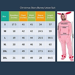 Briefly Stated A Christmas Story Bunny Union Suit Pajama Costume (Adult X-Large)